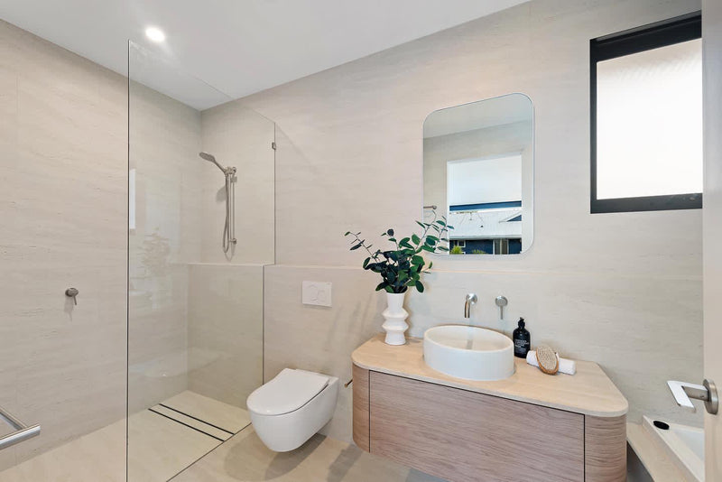 Sand Travertine Hybrid Tile – Arlo Stone & Finishes