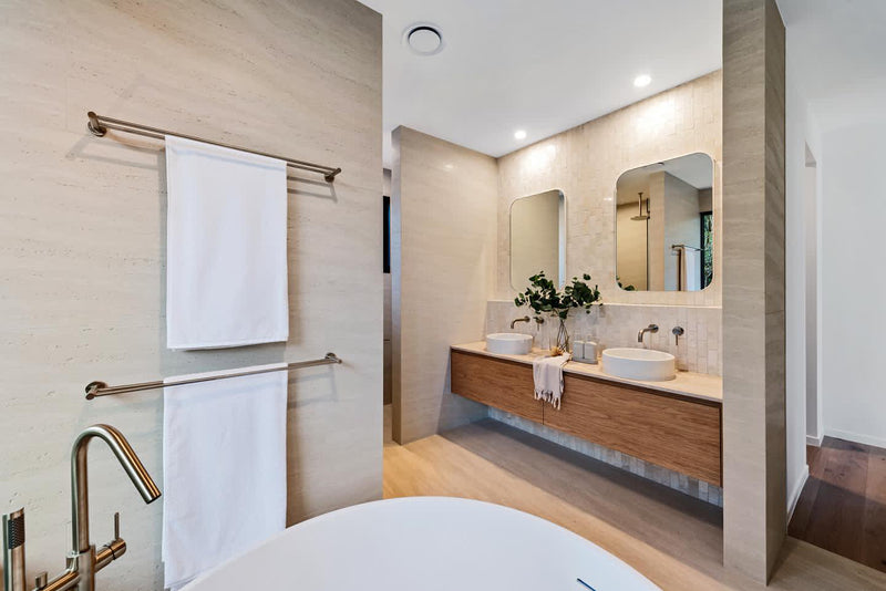 Sand Travertine Hybrid Tile – Arlo Stone & Finishes