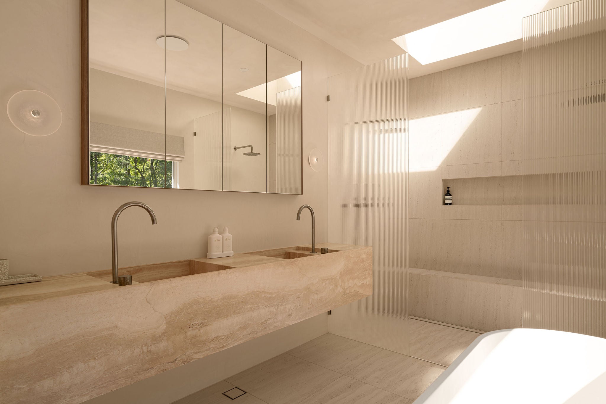 Sand Travertine Hybrid Tile – Arlo Stone & Finishes