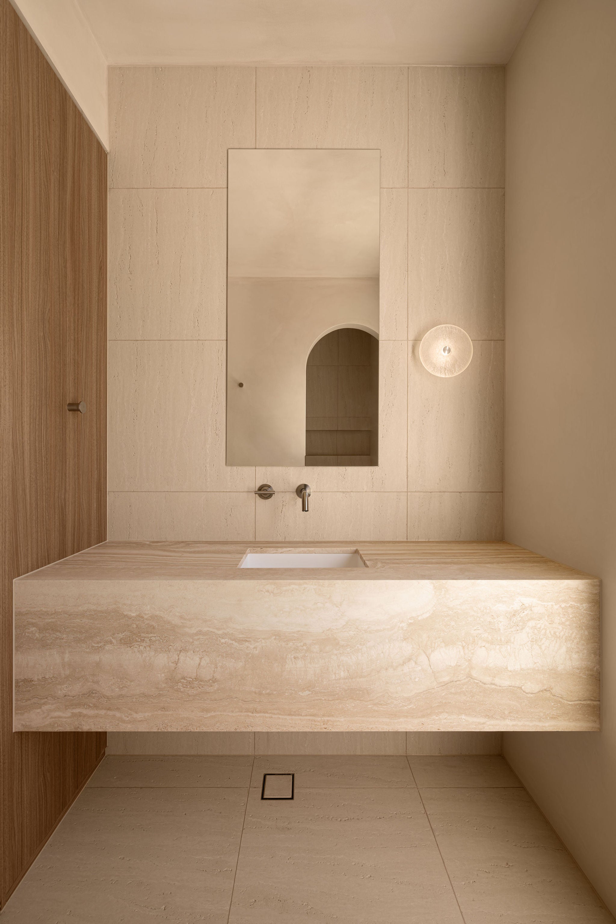Sand Travertine Hybrid Tile – Arlo Stone & Finishes
