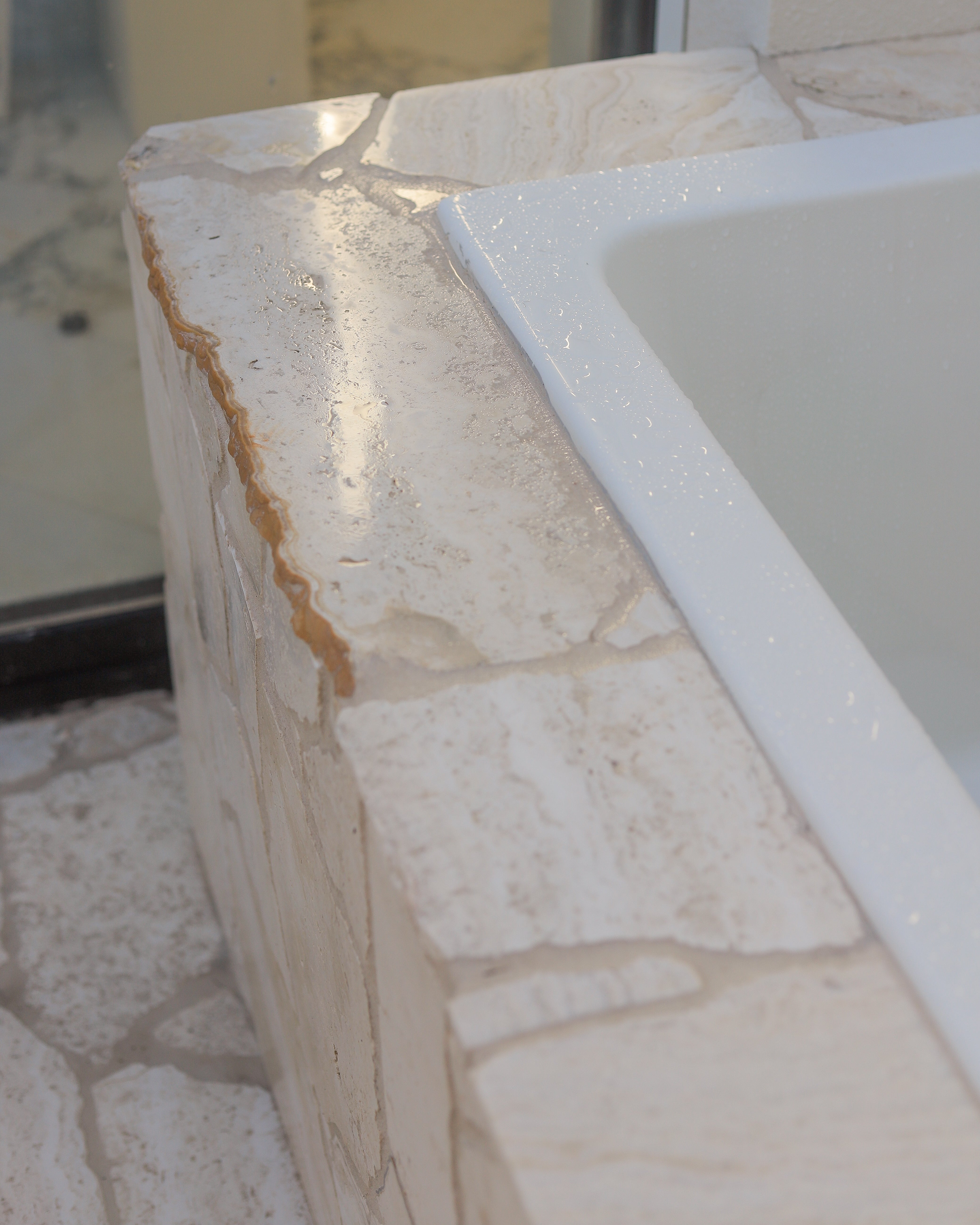 SUPERWHITE TRAVERTINE CRAZY PAVE – Arlo Stone + Finishes