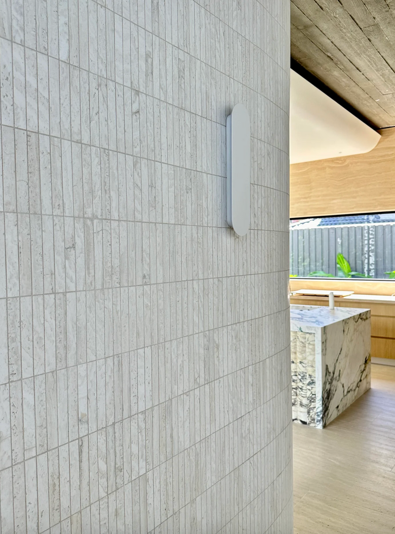 SUPERWHITE TRAVERTINE KIT KAT MOSAIC – Arlo Stone + Finishes